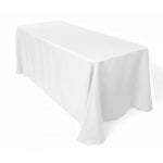 White Rectangle Linen - Events Delivered By Utah Chair Rental