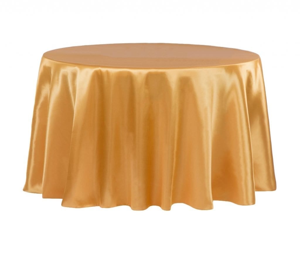 Gold Satin Linen - Events Delivered By Utah Chair Rental