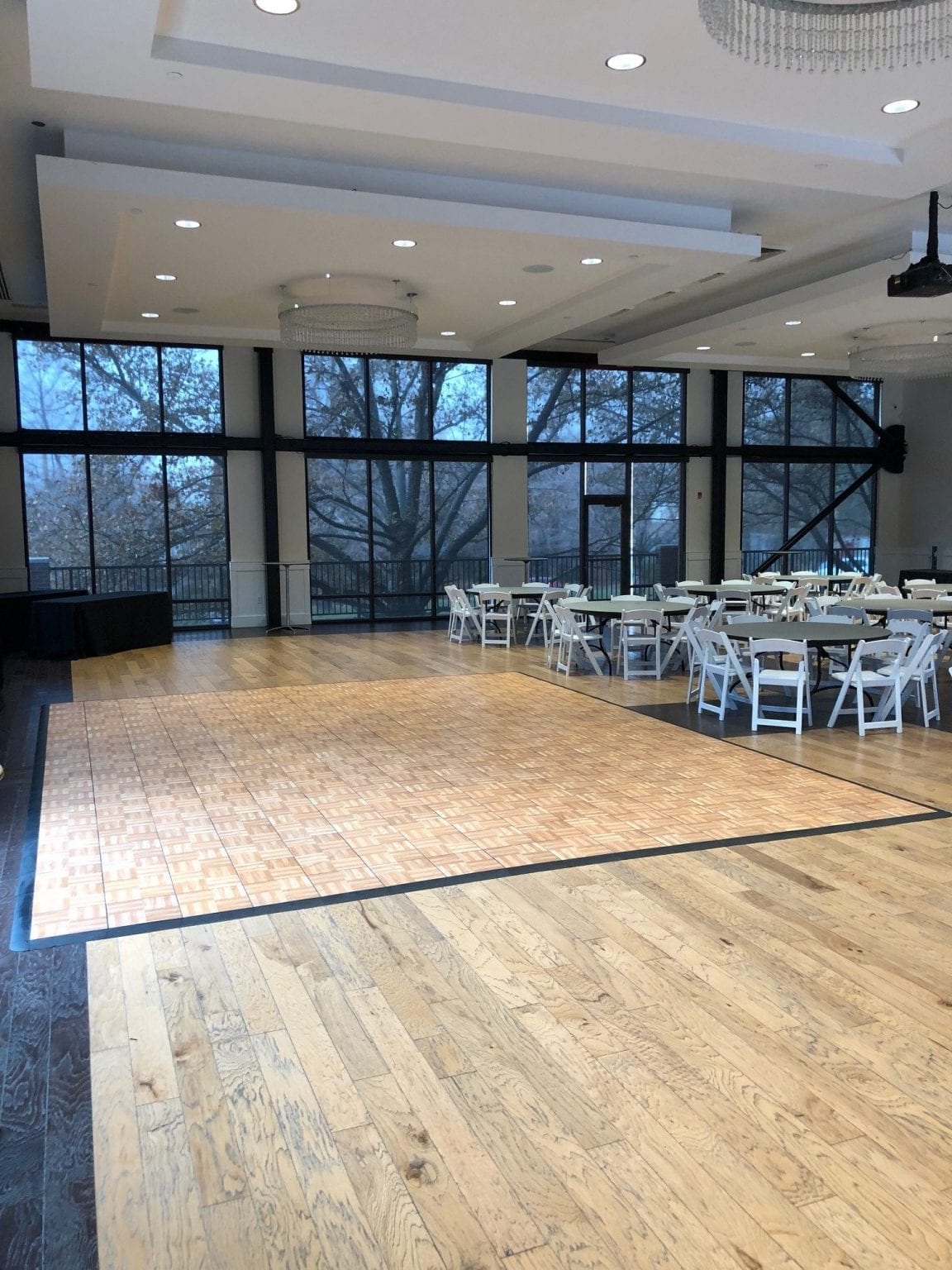 Indoor/ Outdoor Oak Dance Floor - Events Delivered By Utah Chair Rental